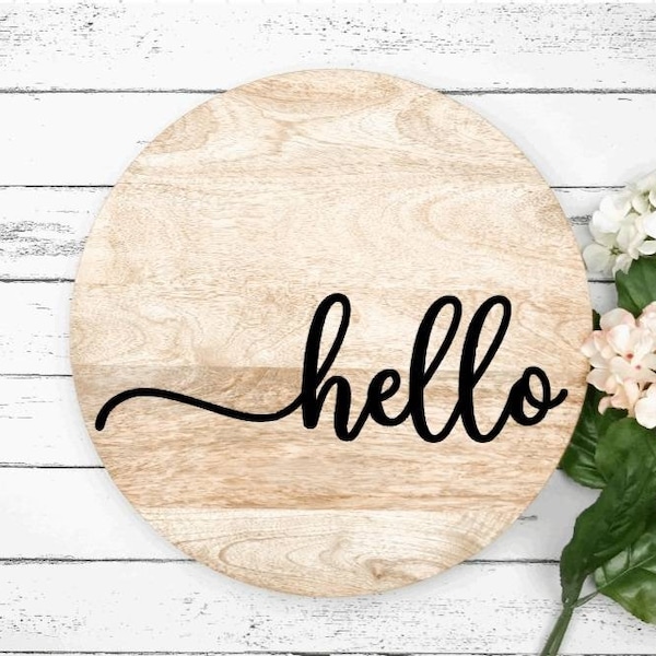 Hello Door Decal - Etsy