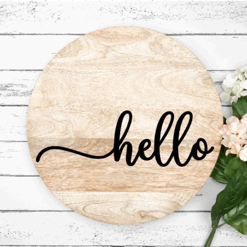 Hello Door Decal - Etsy
