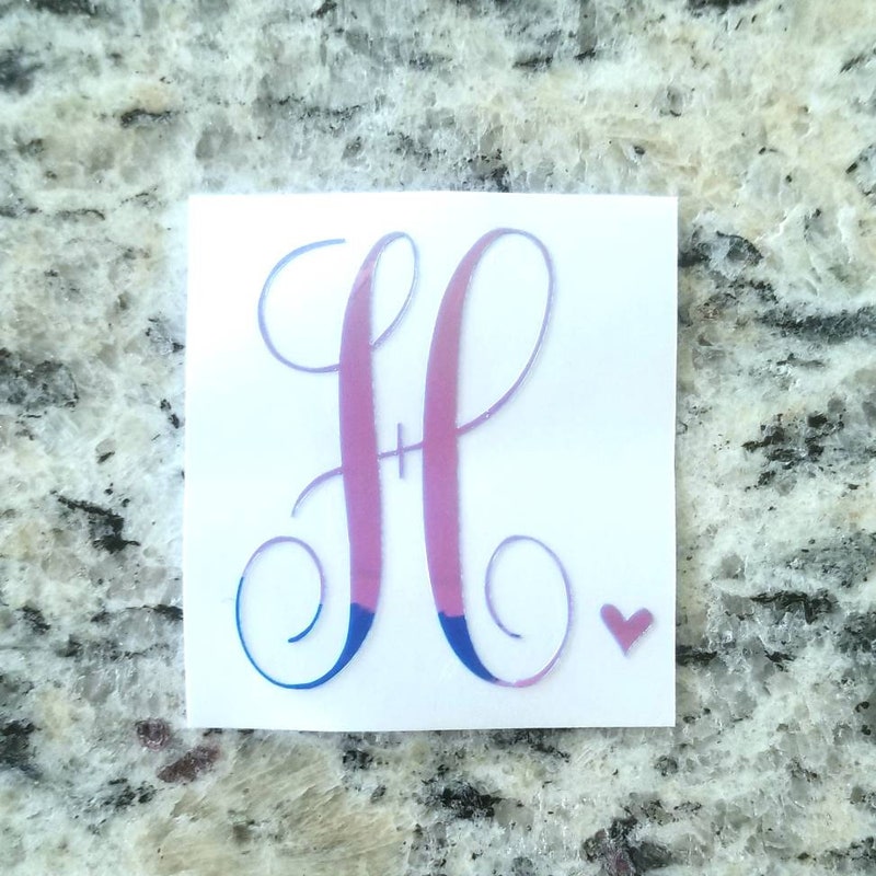Fancy Letters Decal - Etsy