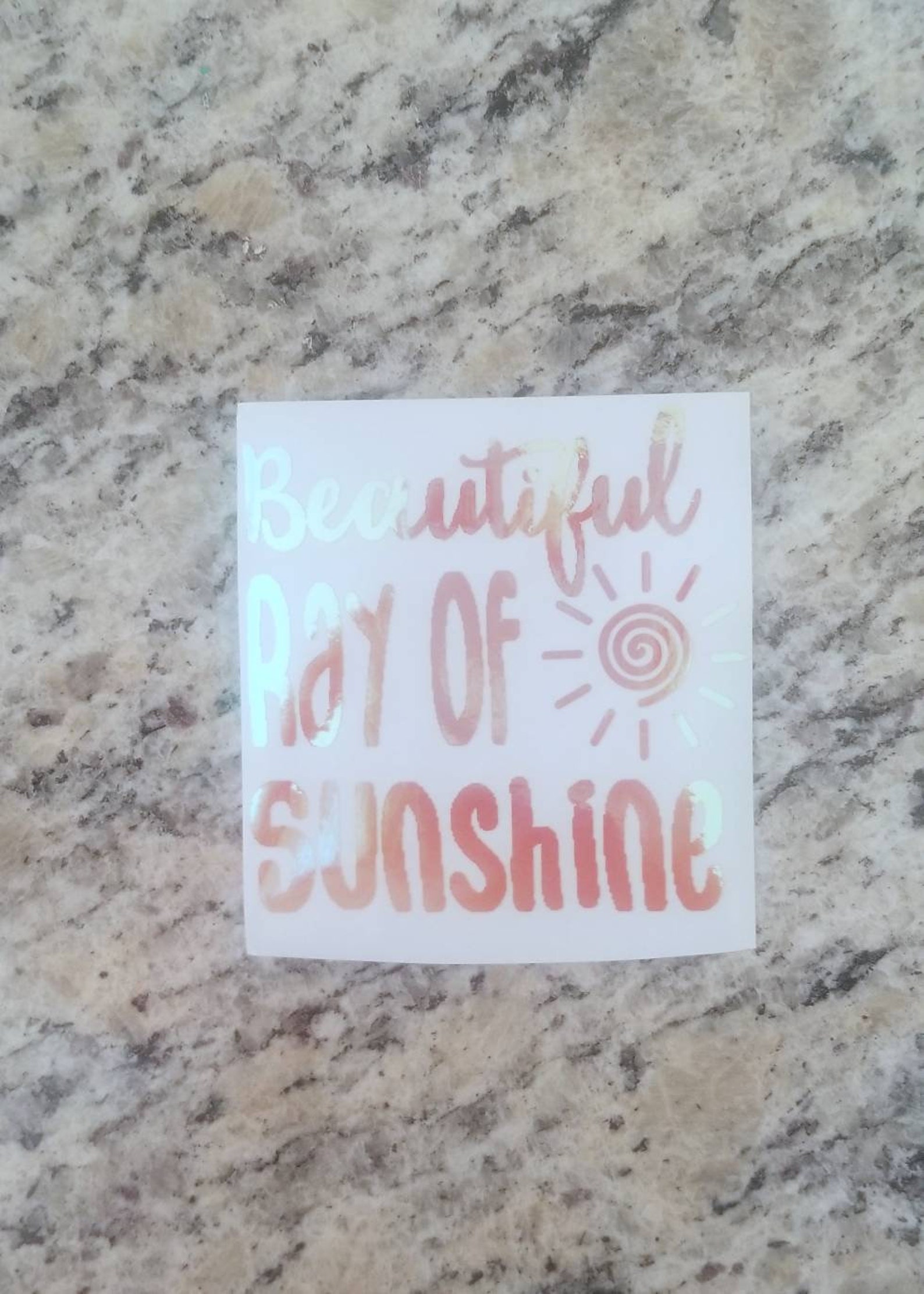 Sunshine Decal Beautiful Ray of Sunshine Car Decal Hello - Etsy
