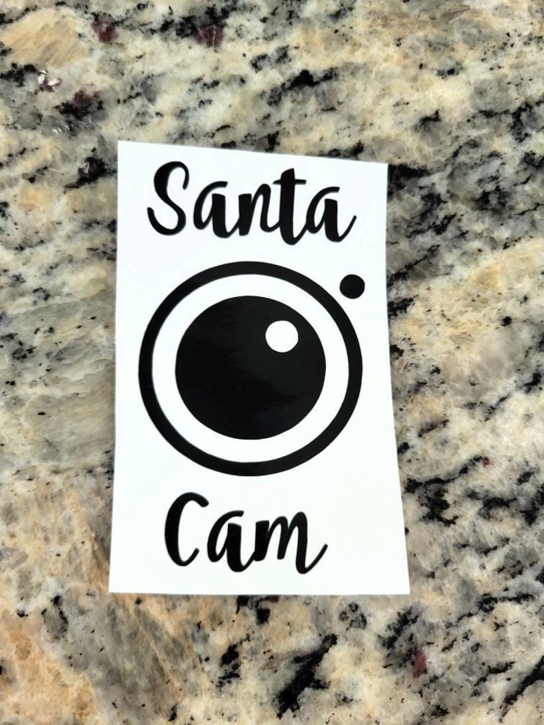 Santa Cam Decal Santa Camera Decal Stocking Stuffer - Etsy