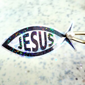 Christian Fish Decal, Jesus Fish Decal, Christian Fish Sticker, Jesus ...