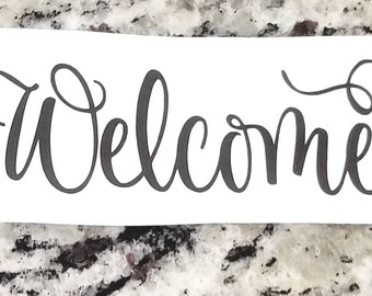 Welcome Decal | Etsy