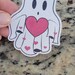 Valentine Sticker - Ghost Sticker - Cute Ghost Sticker - Spooky Sticker ...