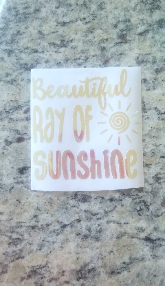 Sunshine Decal Beautiful Ray of Sunshine Car Decal Sunshine | Etsy