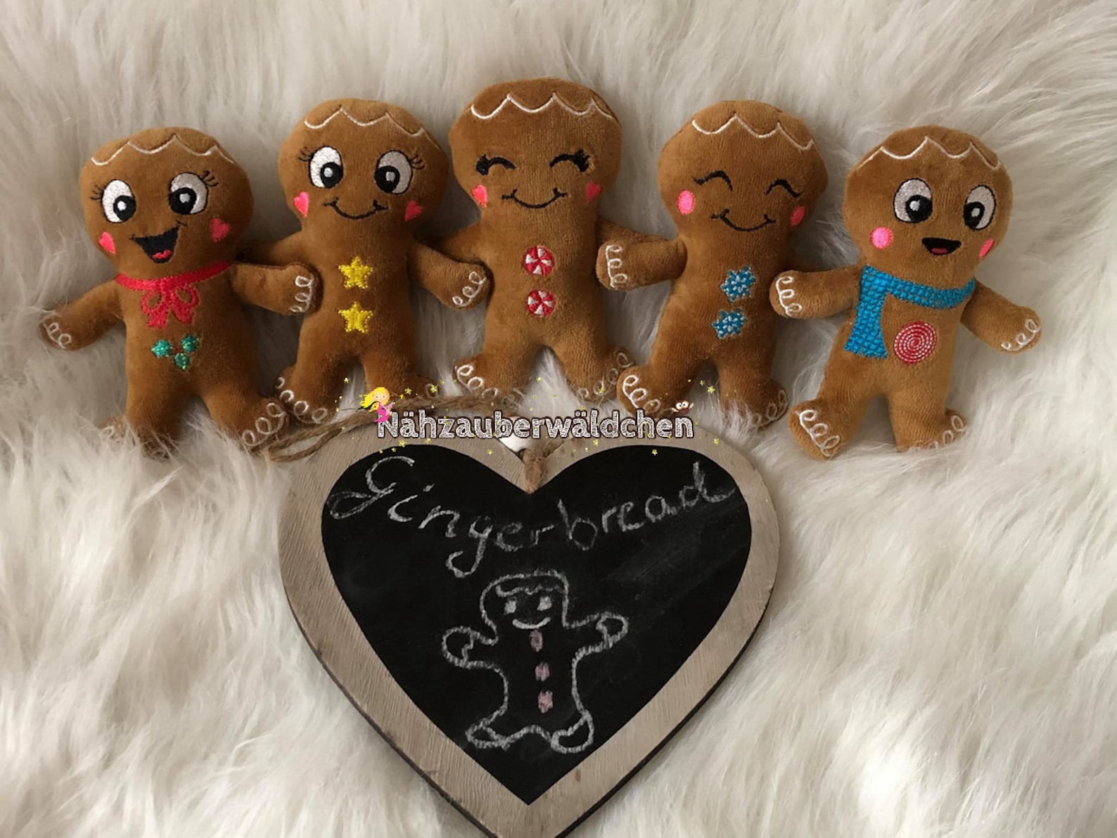 8x Gingerbread Digital Embroidery File 8x12 in the Hoop Ith, Includes 8 ...
