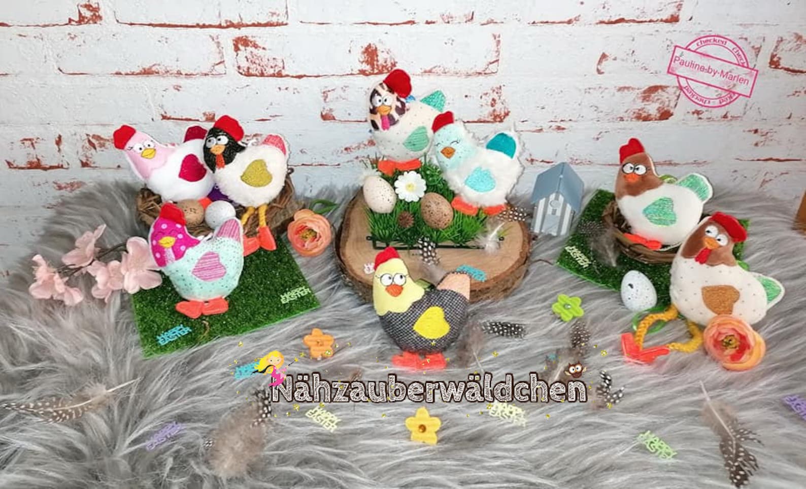 10x Stickdatei Huhn Hahn Henne Glucke ITH 10x10 chicken | Etsy