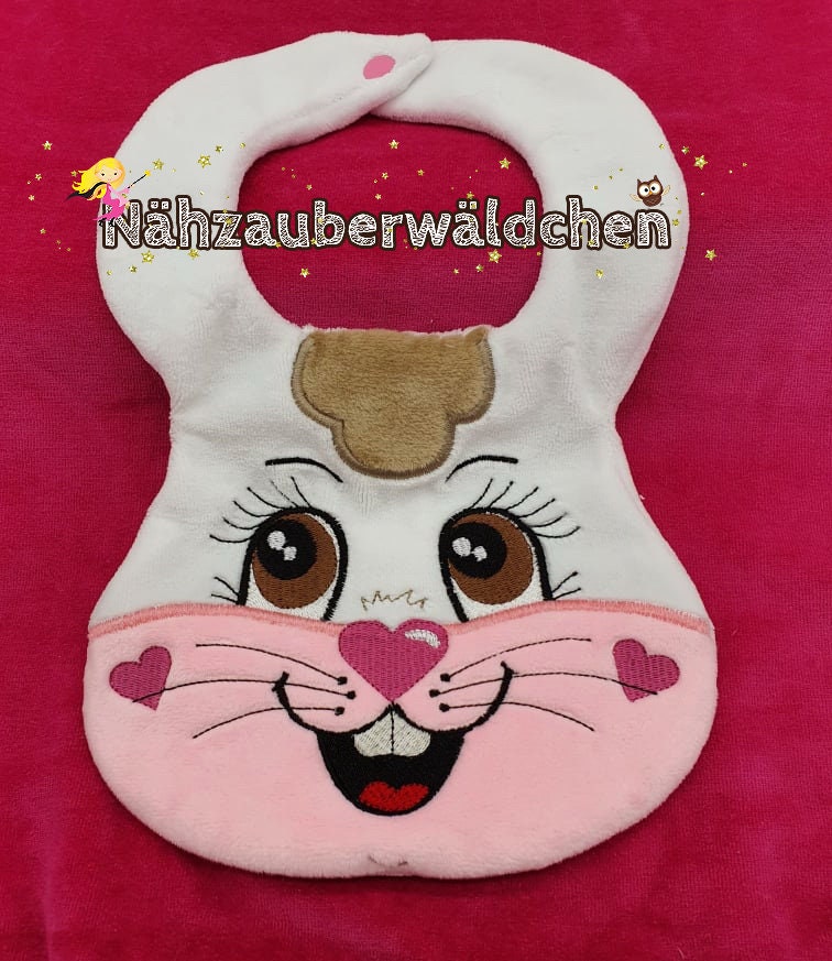 8 Designs Easter Bunny Rabbit Bib 8x Digital Embroidery File - Etsy