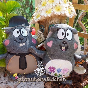 4x Embroidery File HAMSTER Bridal Couple ITH 13 X 18 Cm Wedding Bride ...