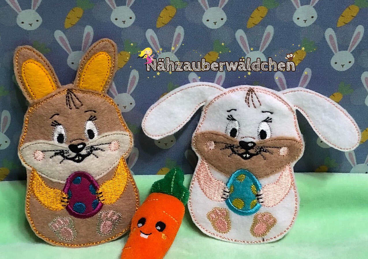 6x Bunny Rabbit Plant Plug / Connector + 6x Bunny Rabbit Pendant Tag in ...