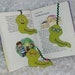 12 Designs Bookmark Bookworm Pendant Key Chain, 24x Digital Embroidery ...
