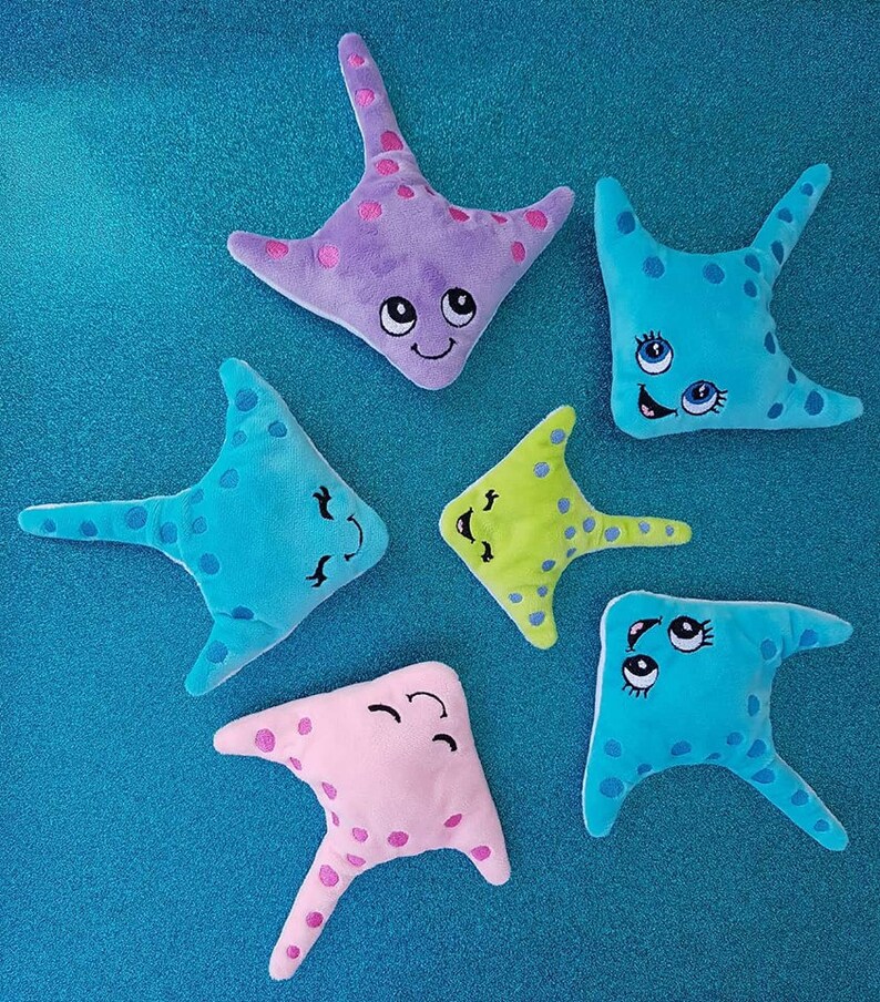 10 Designs, Digital Embroidery File Stingray 5x7 in the Hoop Ith ...