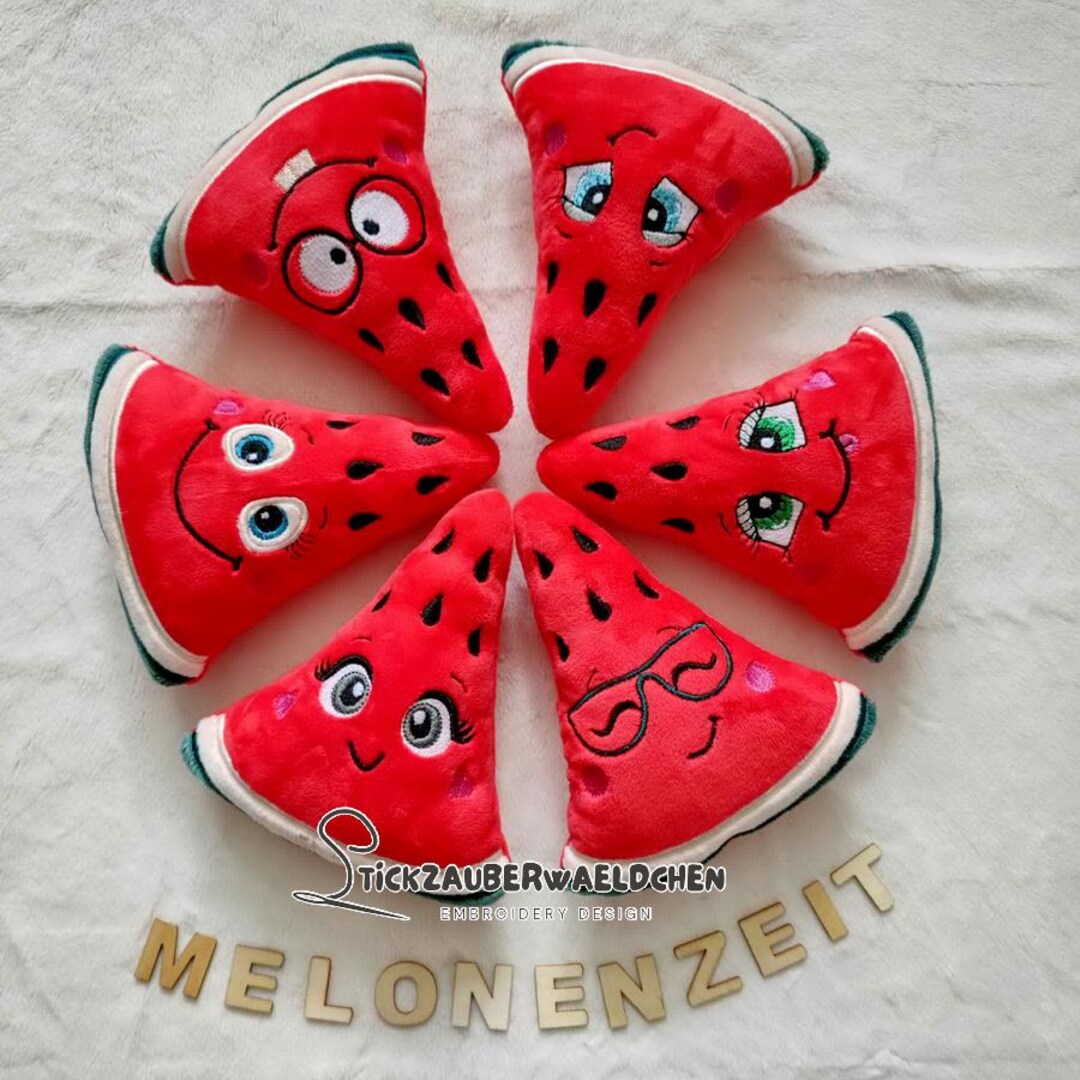20 X Digital Embroidery File Melon Fruit in the Hoop Ith 6x10" Design ...