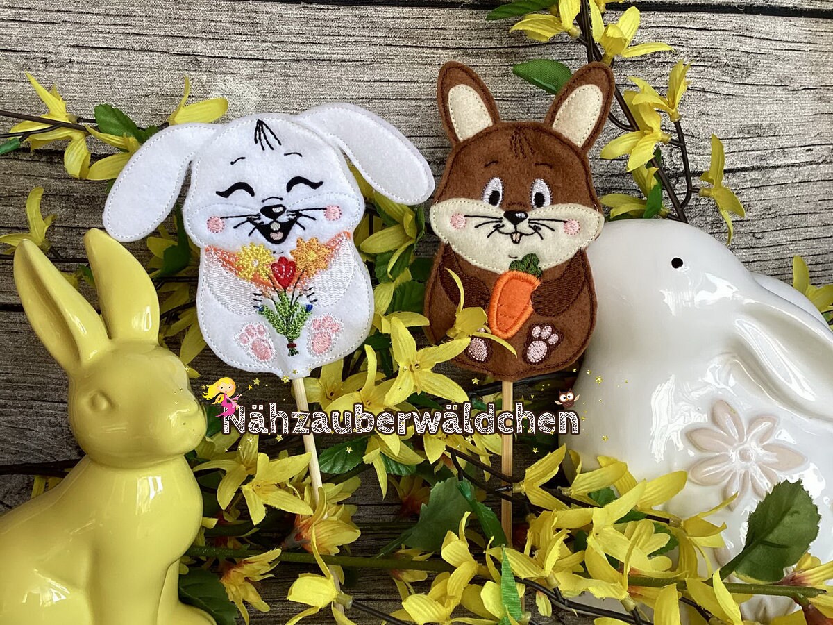 6x Bunny Rabbit Plant Plug / Connector 6x Bunny Rabbit | Etsy