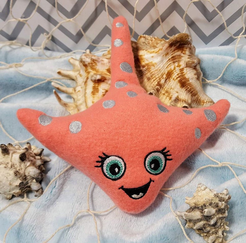 10 Designs, Digital Embroidery File Stingray 5x7 in the Hoop Ith ...