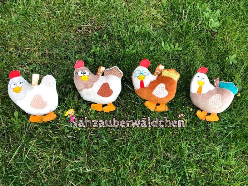 10x Stickdatei Huhn Hahn Henne Glucke ITH 10x10 chicken | Etsy