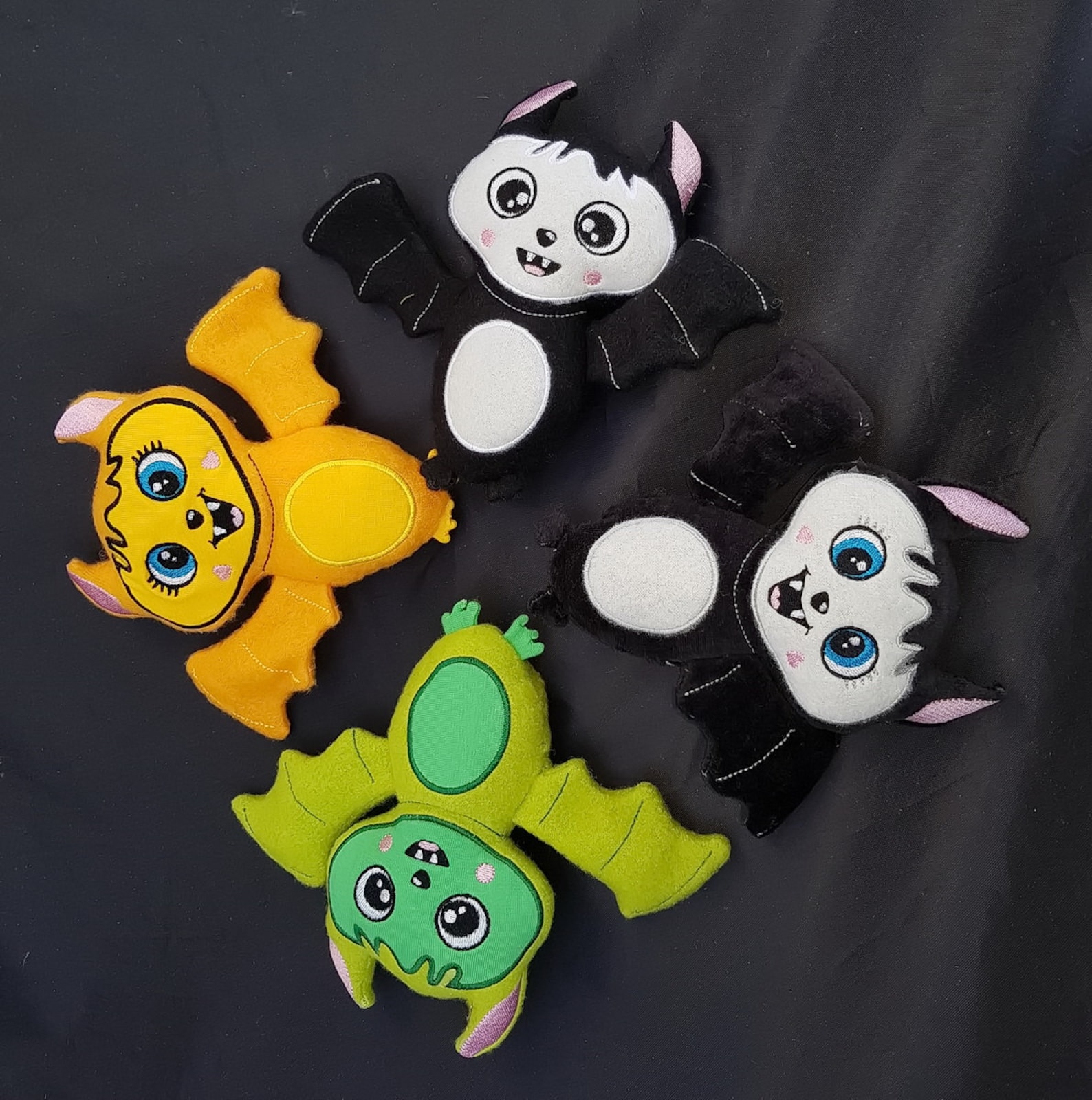 15 Designs Digital Embroidery File Bat 7x12 in the Hoop Ith | Etsy