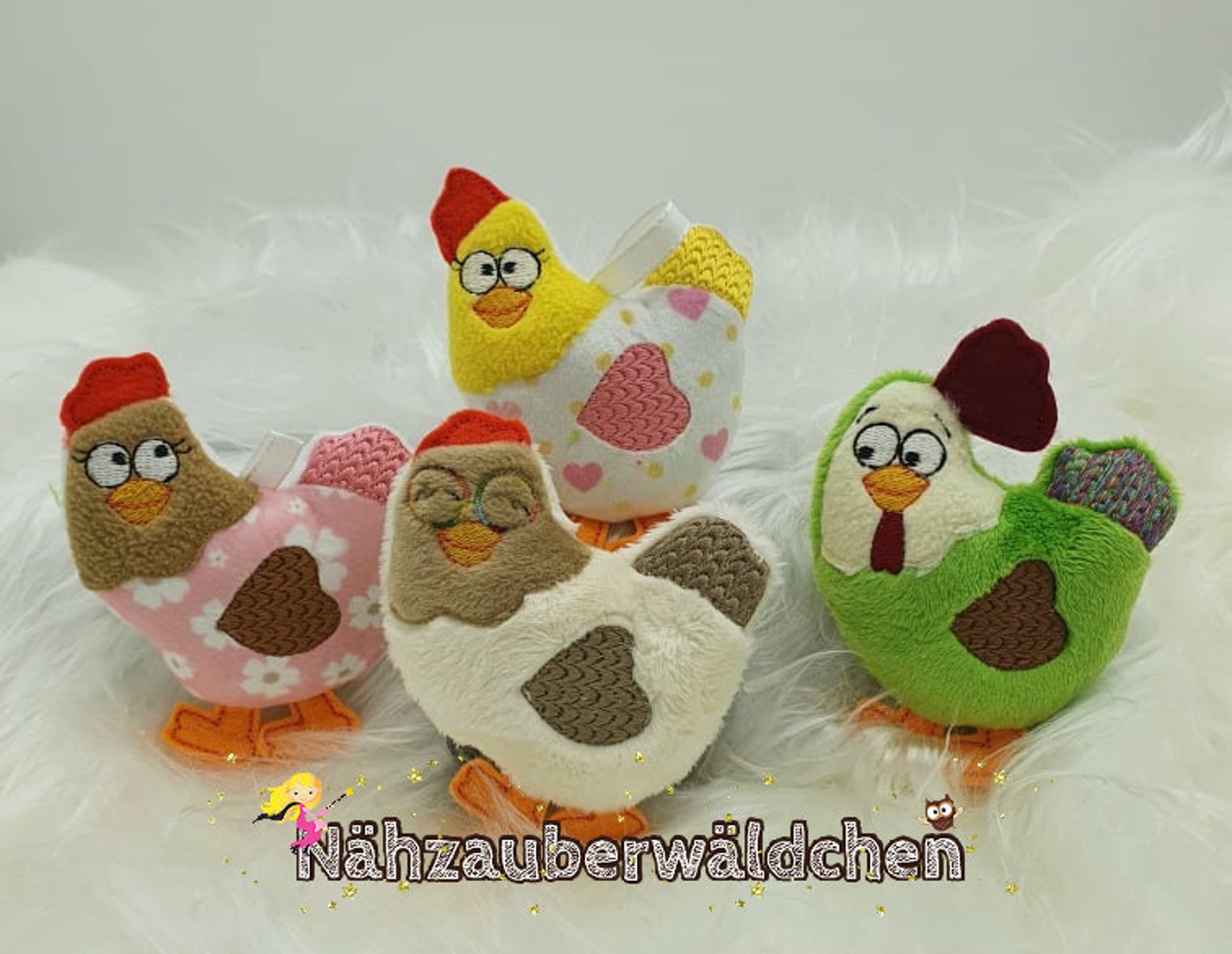 10x Stickdatei Huhn Hahn Henne Glucke ITH 10x10 chicken | Etsy