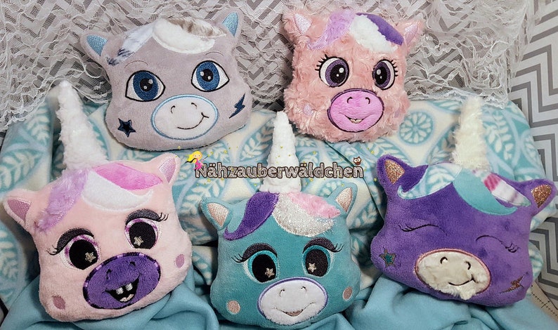 13 Designs, Digital Embroidery File Pillow Unicorn Horse 5x7 in the ...