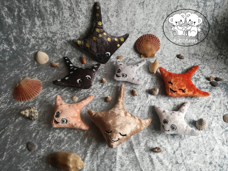 10 Designs, Digital Embroidery File Stingray 5x7 in the Hoop Ith ...