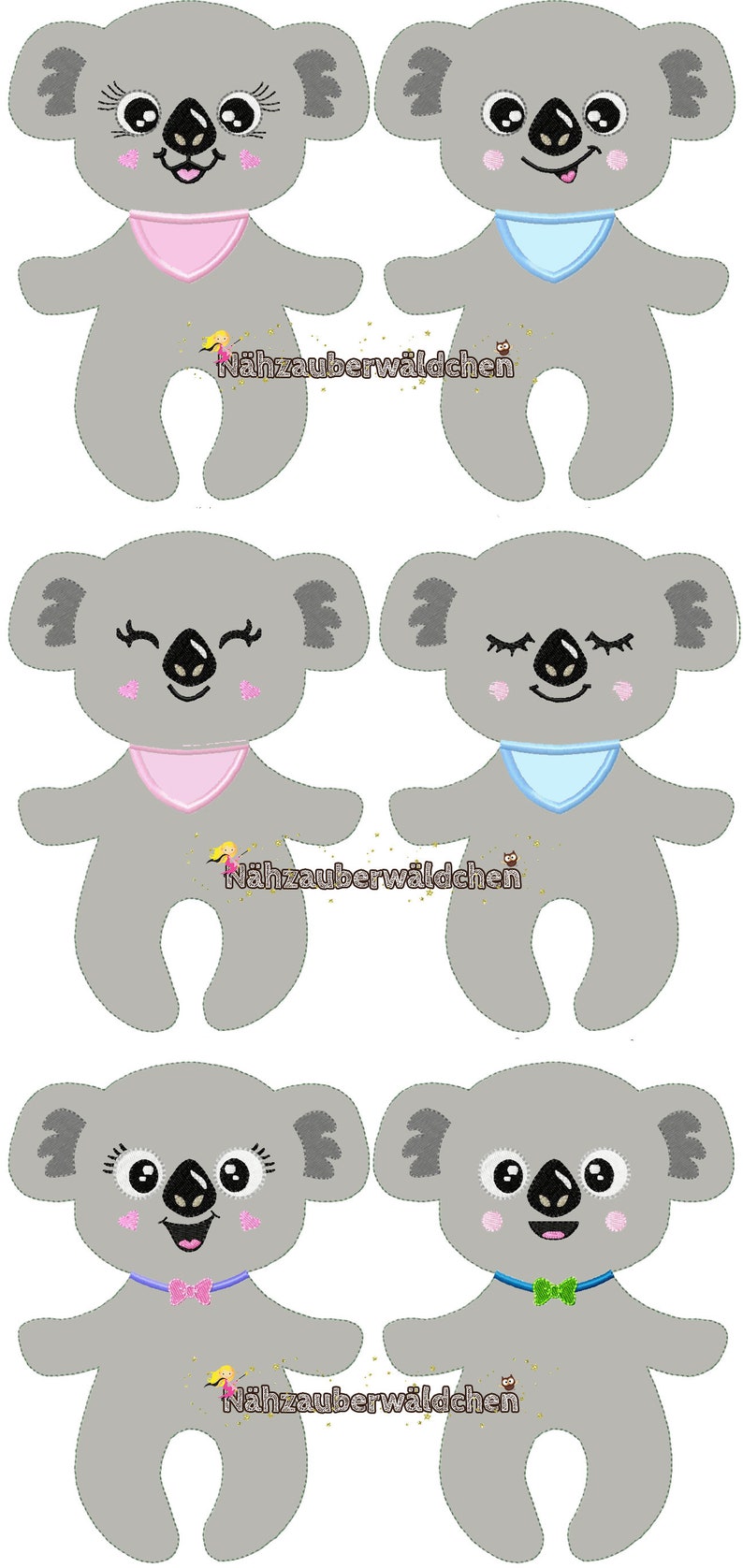 6x Stickdatei Greifling KOALA ITH 13x18 koala bear in the hoop | Etsy