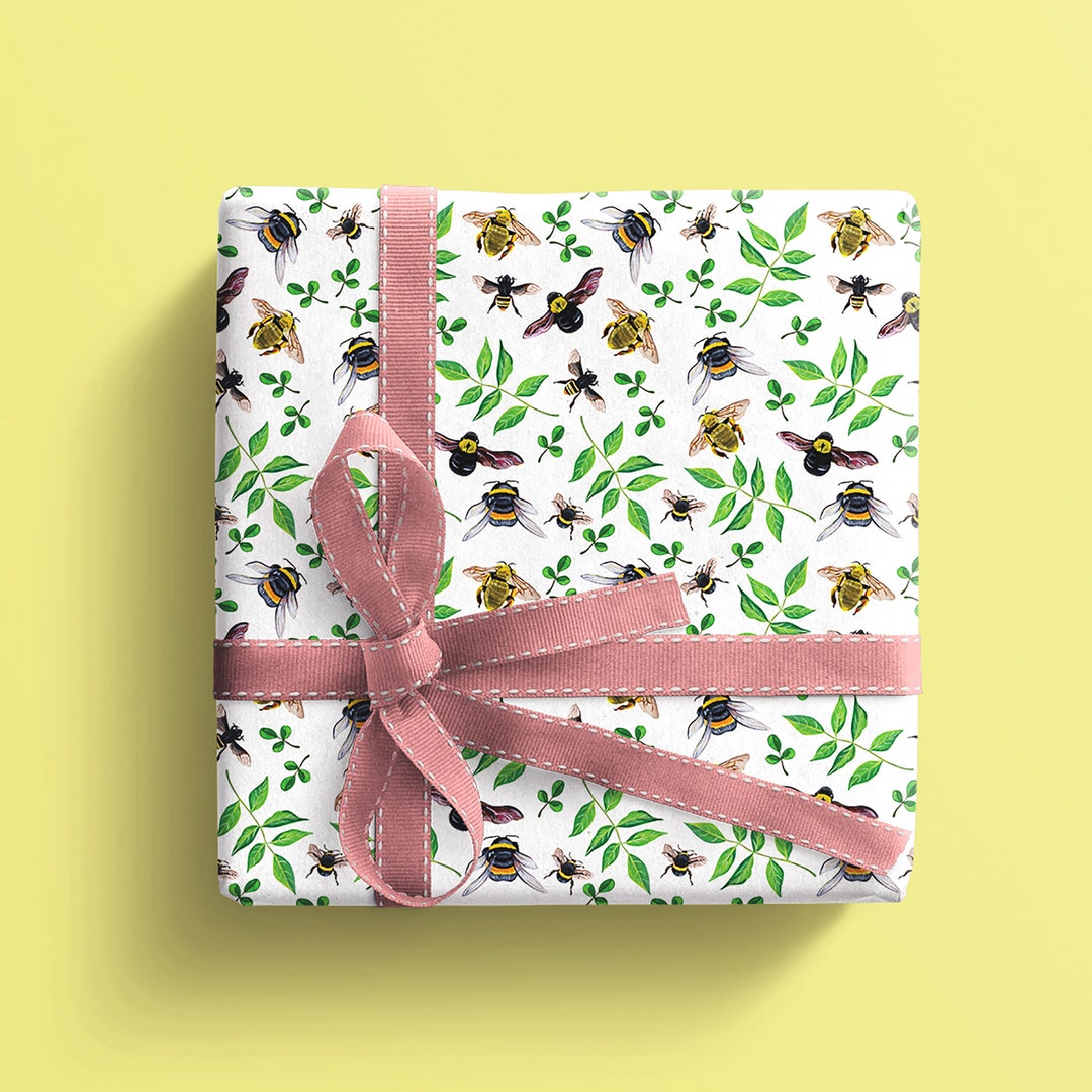 Bee Gift Wrap - Etsy UK