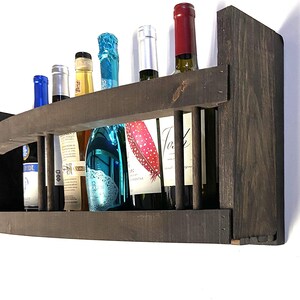 Distressed Wood Wall Mount Bar Shelf Decor Handmade Curved - Etsy