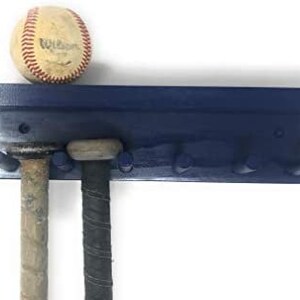 Baseball Bat Display Holder Rack Holds up to 5 Full Size Bats and 3 ...