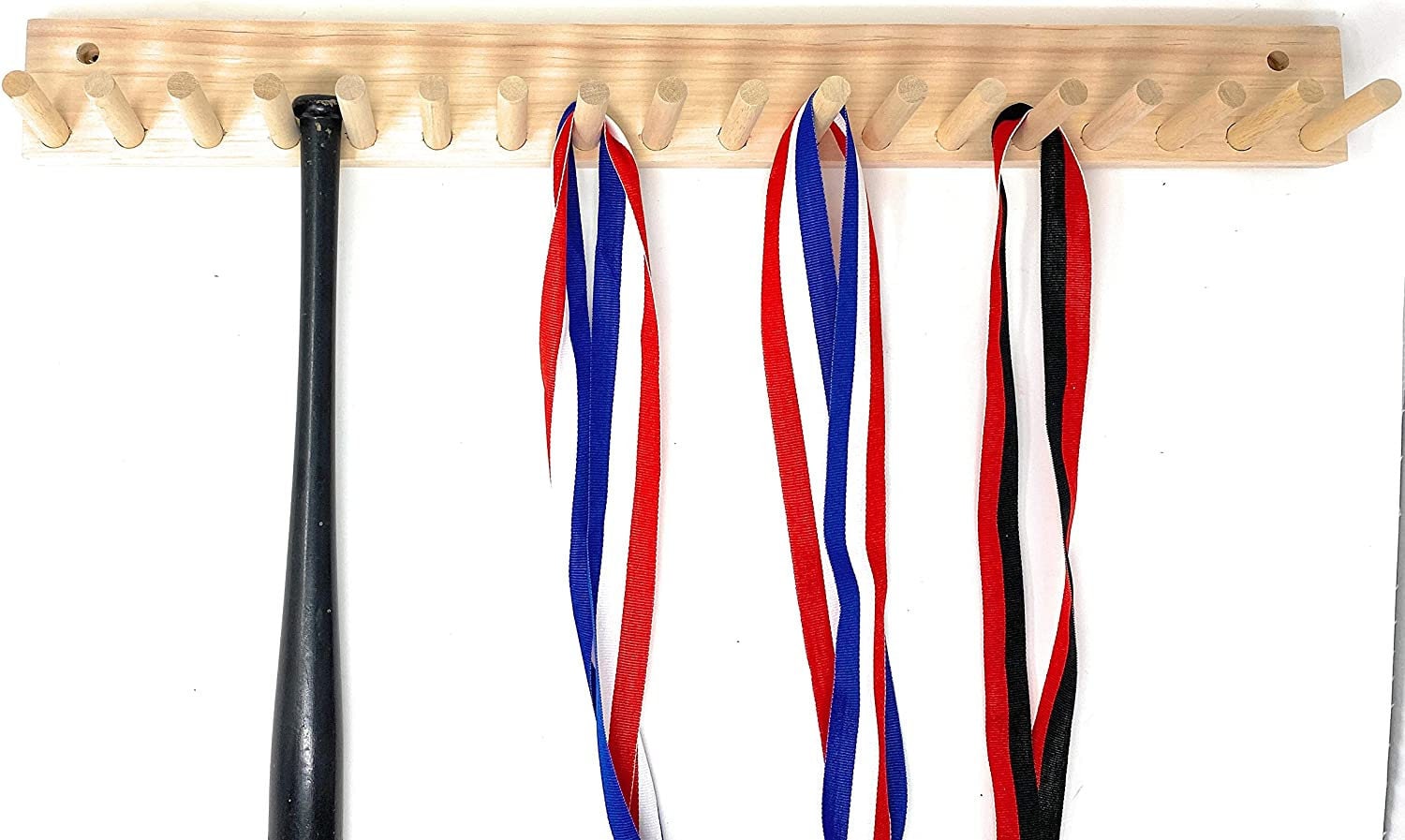 Mini Bat Rack Display 9-17 Bats Collectible Bats Baseball Storage Wall ...