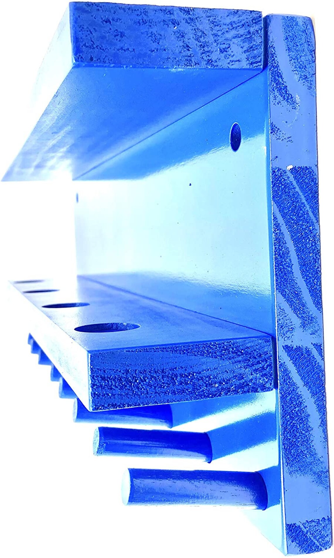 Baseball Bat Rack Display Holder Wall Mount Wood Blue 7 Bats 8 - Etsy