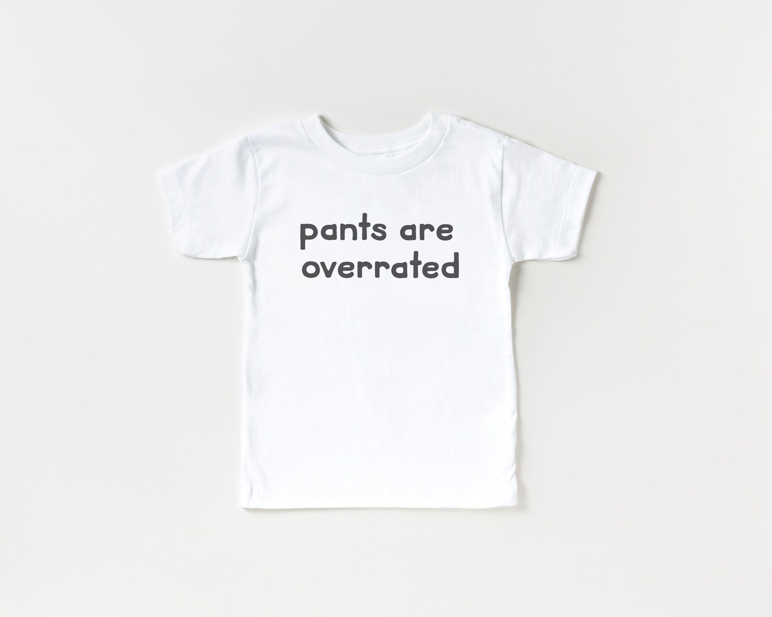 Funny Toddler Shirt, Pants Are Overrated Kids Graphic Tee, Gift for Boy ...