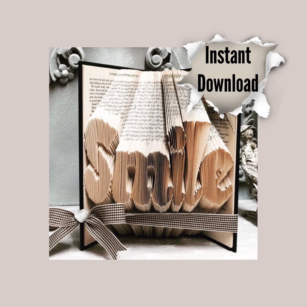 Book Folding Pattern, Make Someone Smile, 486 Pages - Etsy
