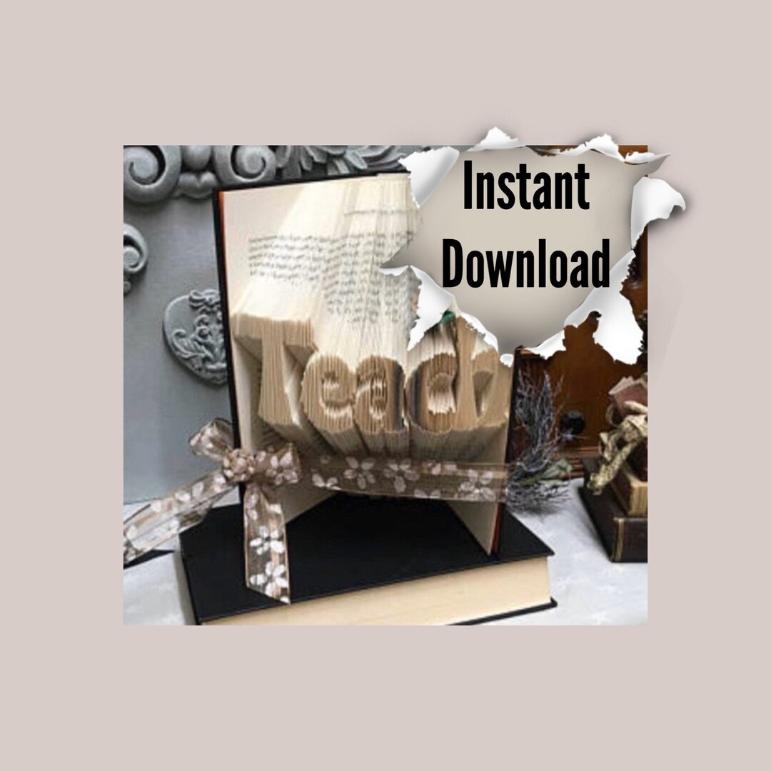 Book Folding Pattern, Teacher Gifts, Graduation, 400 Pages - Etsy
