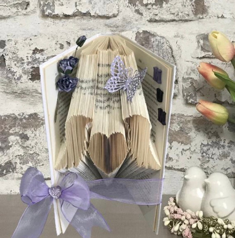 Book Folding Pattern Angel Wings Make at Home Crafts - Etsy