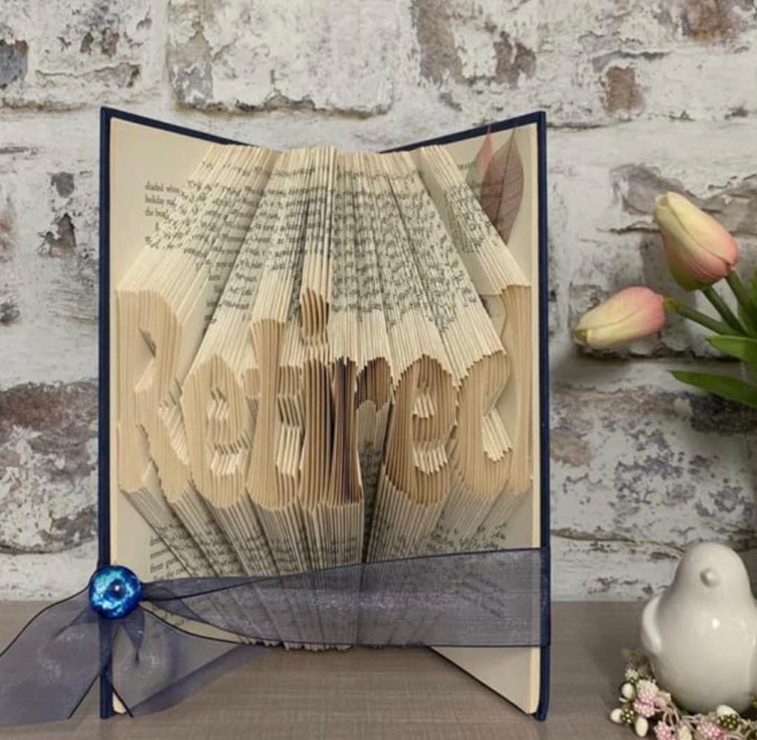 Book Folding Pattern, Retirement Gift, 400 Pages - Etsy
