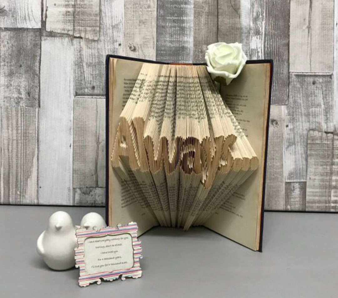 Book Folding Pattern, Always and Forever, 420 Pages - Etsy UK