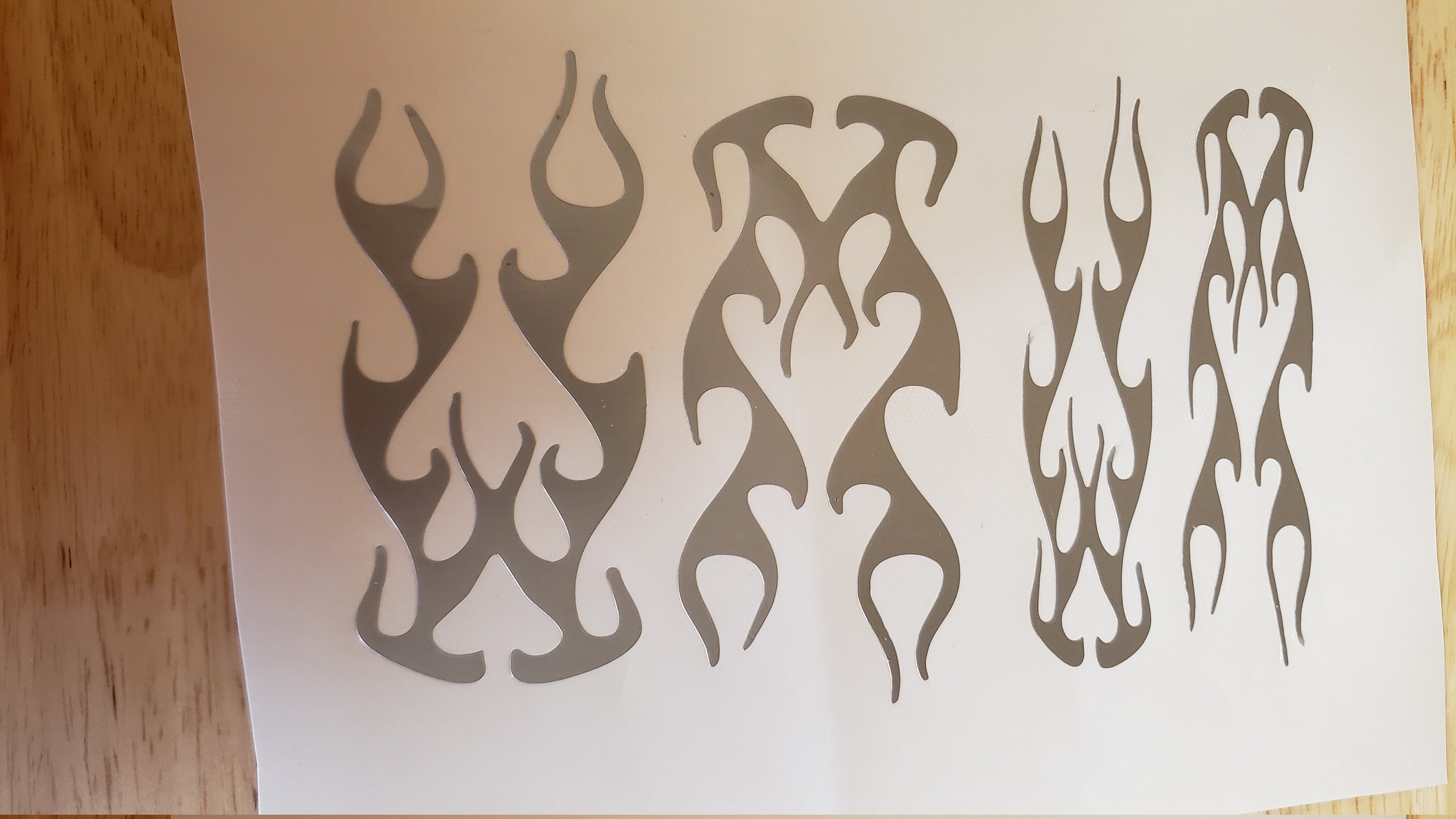 Flame Decal-flames-decal of Flames-vinyl Decal With Flames-set - Etsy