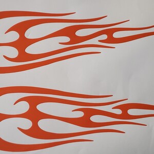 Flame Decal-flames-decal of Flames-vinyl Decal With Flames-set of Four ...