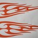 Flame Decal-flames-decal of Flames-vinyl Decal With Flames-set of Four ...