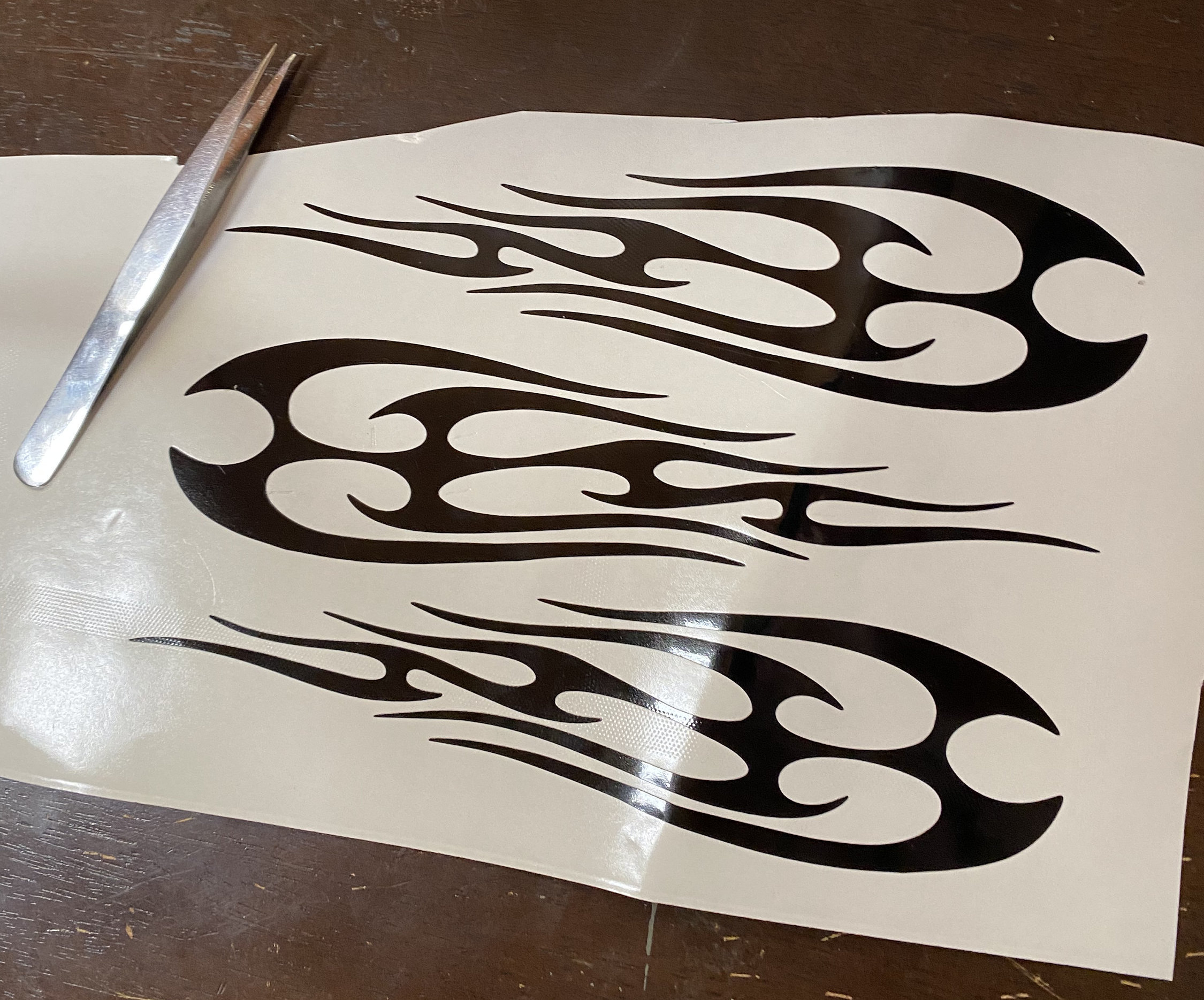 Flame Decal-flames-decal of Flames-vinyl Decal With Flames-set | Etsy