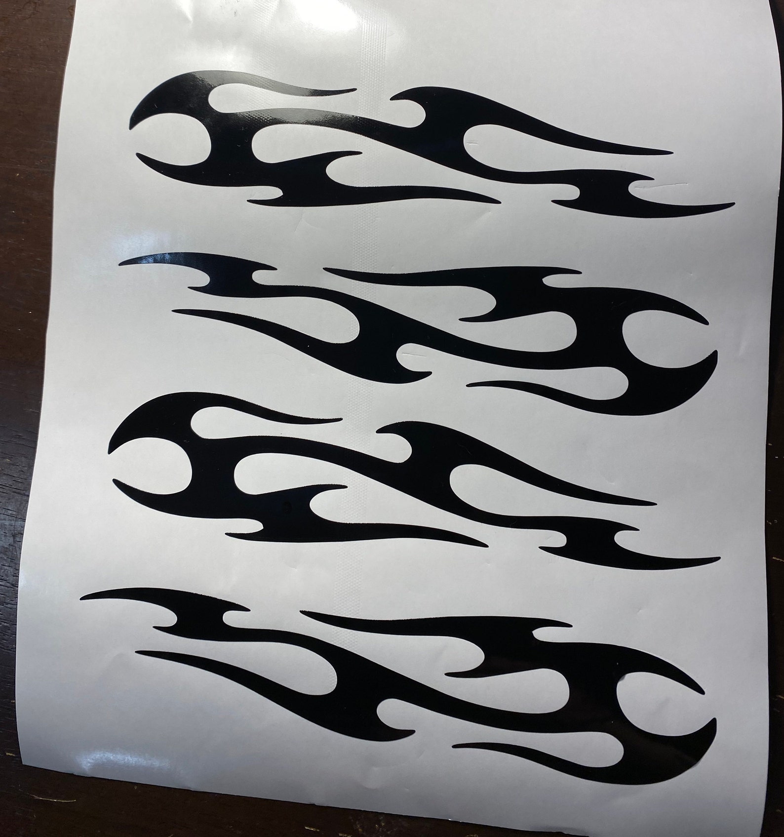 Flame Decal-flames-decal of Flames-vinyl Decal With Flames-set - Etsy