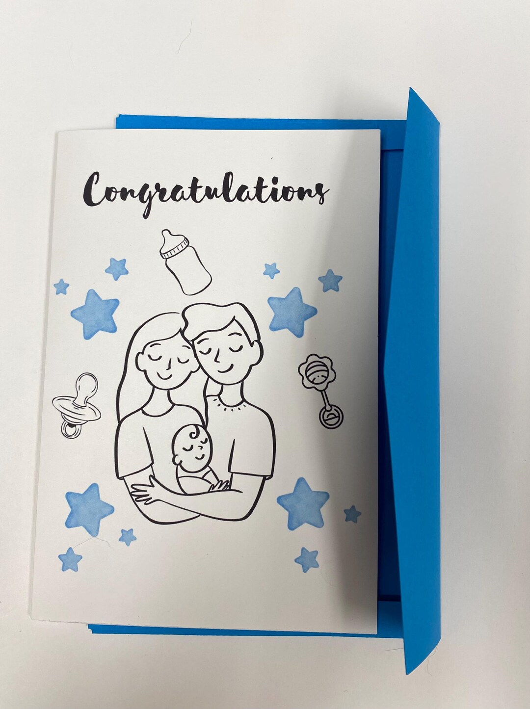 New Baby Congratulations Card, Gender Neutral, Baby Shower Gift - Etsy