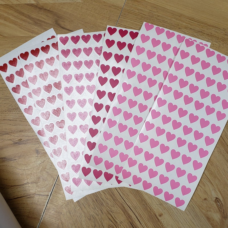 Small Heart Stickers - Etsy