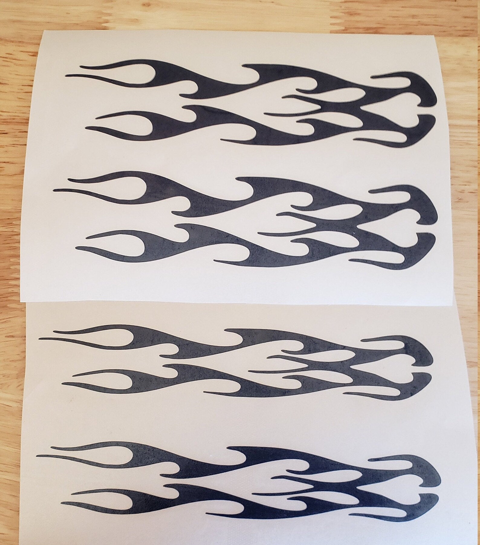Flame Decal-flames-decal of Flames-vinyl Decal With Flames-set of Four ...