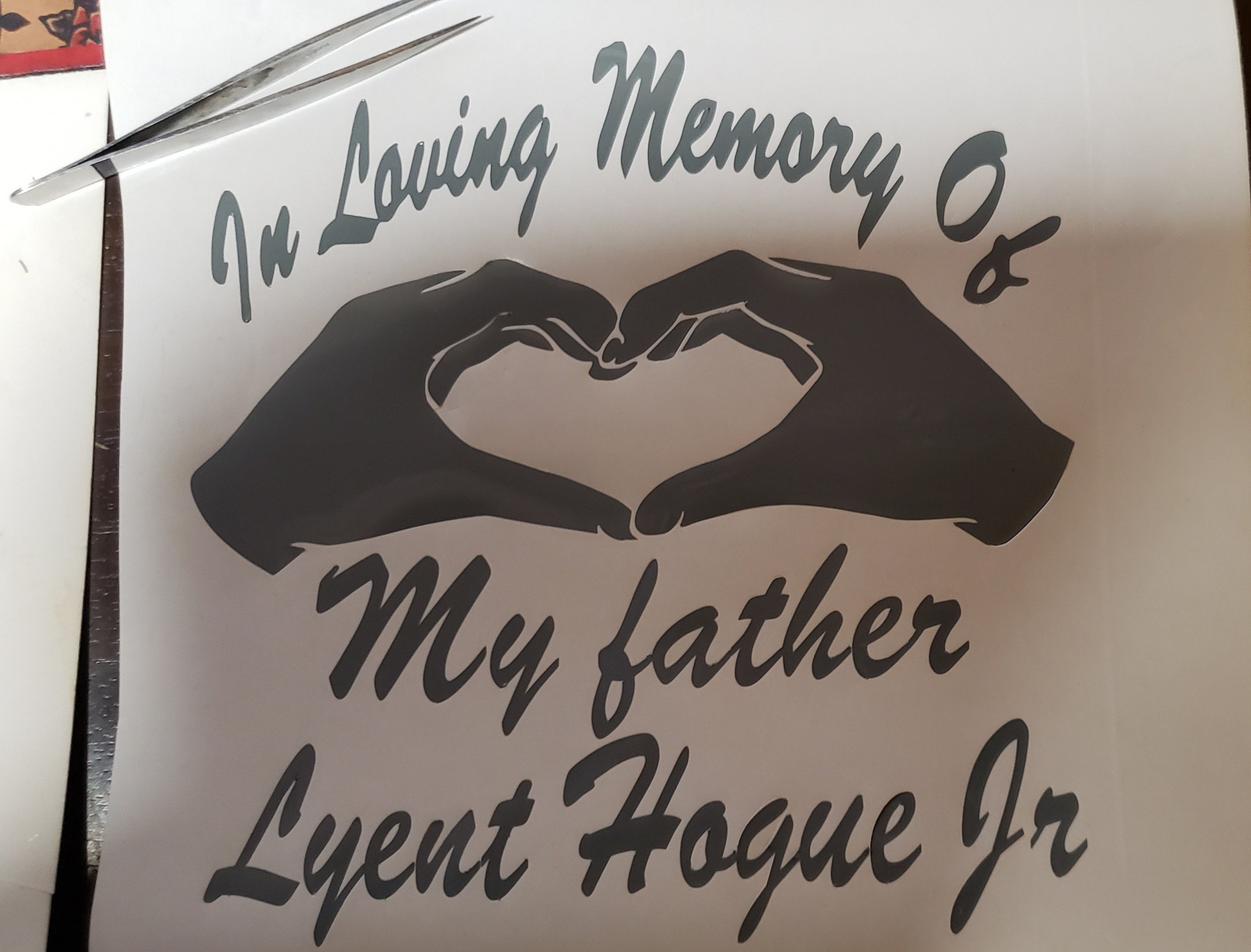 In Memory of Decals Car Stickers-window Decal Hand Sign of | Etsy
