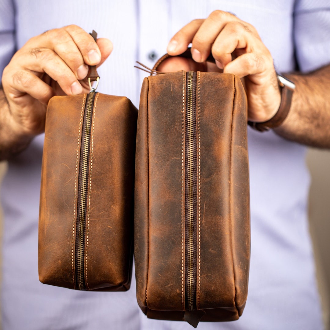 Personalized Leather Dopp Kit, Groomsmen Gift, Anniversary Gifts for ...