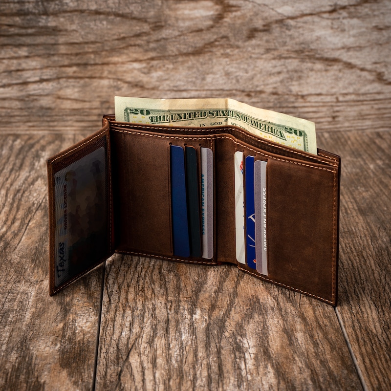 Leather Wallet Men - Etsy