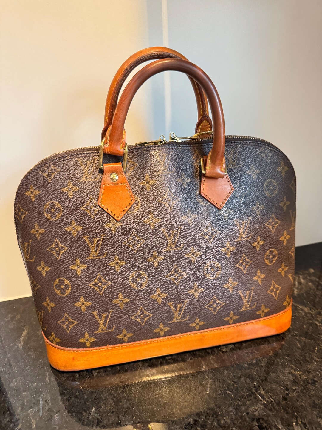 Louis Vuitton Alma Monogram Bag - Etsy