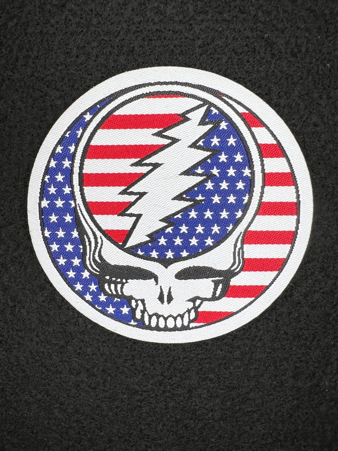 Usa Iron on Patch Bolt Lot Bear Skeleton Garcia Shakedown Street ...
