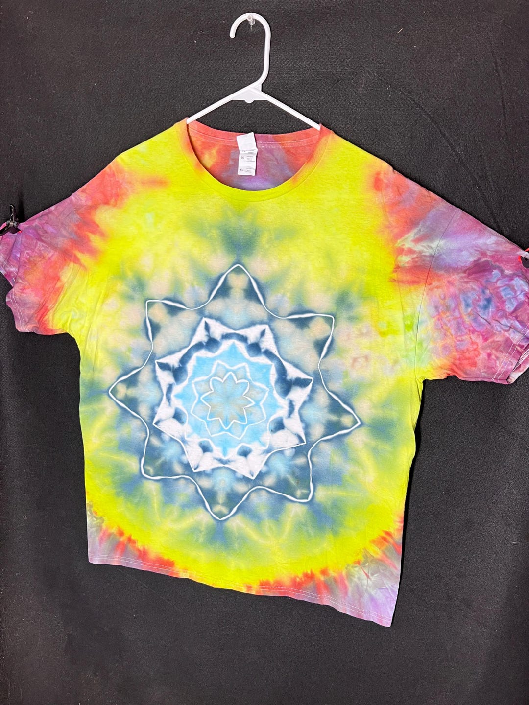XL Size Short Sleeve Ice Tye Dye #1102 HANDMADE Grateful Dead & Company ...